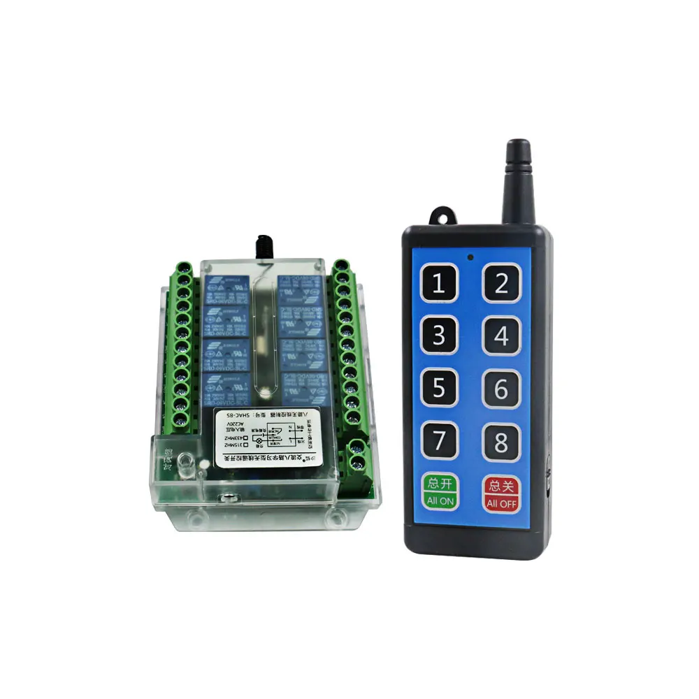 8-channel-wireless-RF-remote-control-switch-12V-24V-36V-220V-Remote ...