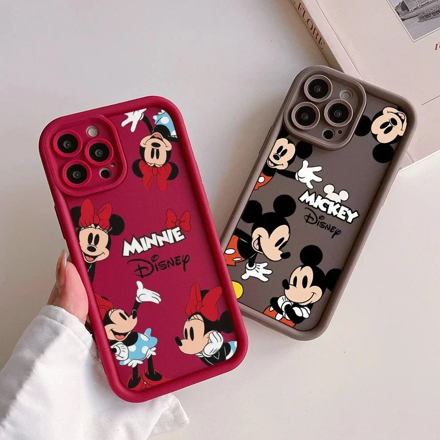 Disney-Mickey-Minnie-Mouse-Cute-Siliocne-Phone-Case-For-iPhone-14-12-13 ...