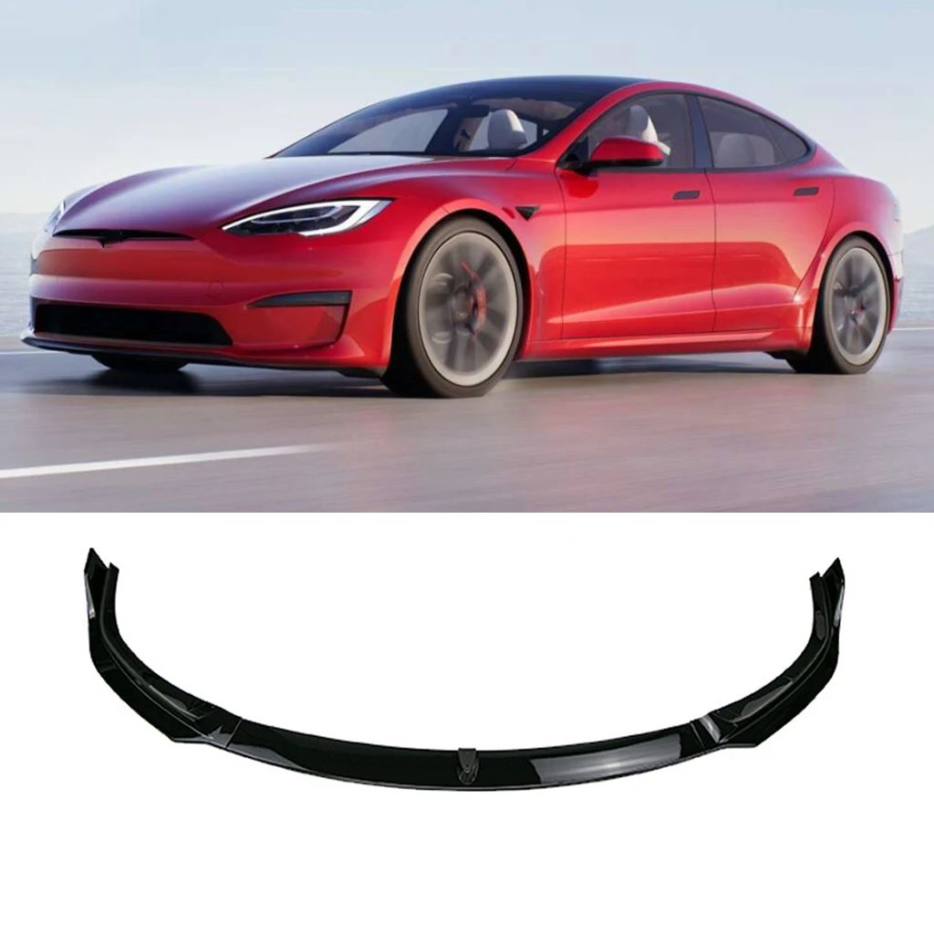 For-Tesla-Model-S-Model-S-Plaid-2021-2022-2023-Front-Bumper-Splitter ...