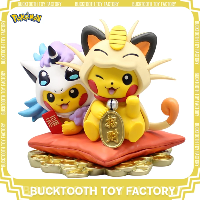 13cm-Pokemon-Anime-Figura-Mini-Q-Vers-o-Pikachu-COS-Ponyta-Maneki-Nek ...