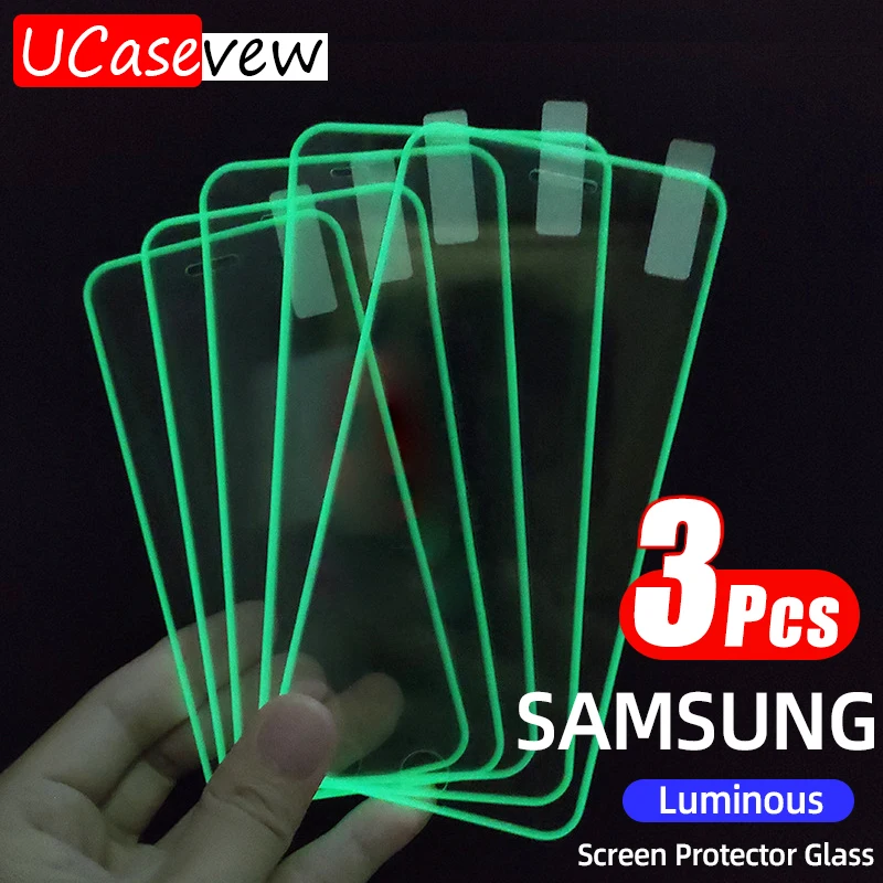 Luminous-Screen-Protector-Glass-For-Samsung-Galaxy-S22-S21-Plus-S20 ...