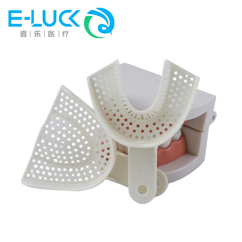 2pcs/bag Dental Impression Trays Plastic Tray Disposable Dentist Tools ...