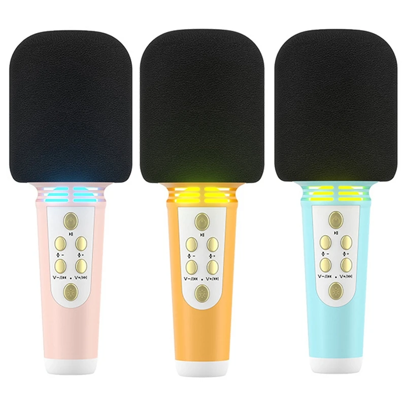 Wireless Bluetooth Microphone Karaoke Handheld Condenser Microphone ...