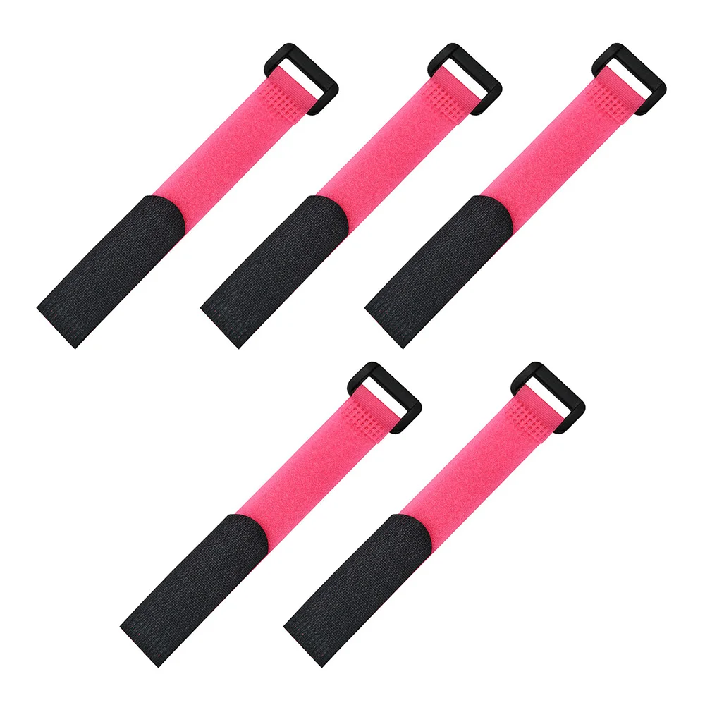 5PCS Fishing Rod Strapping Wrap Band Suspender Fastener Hook Loop Ties ...