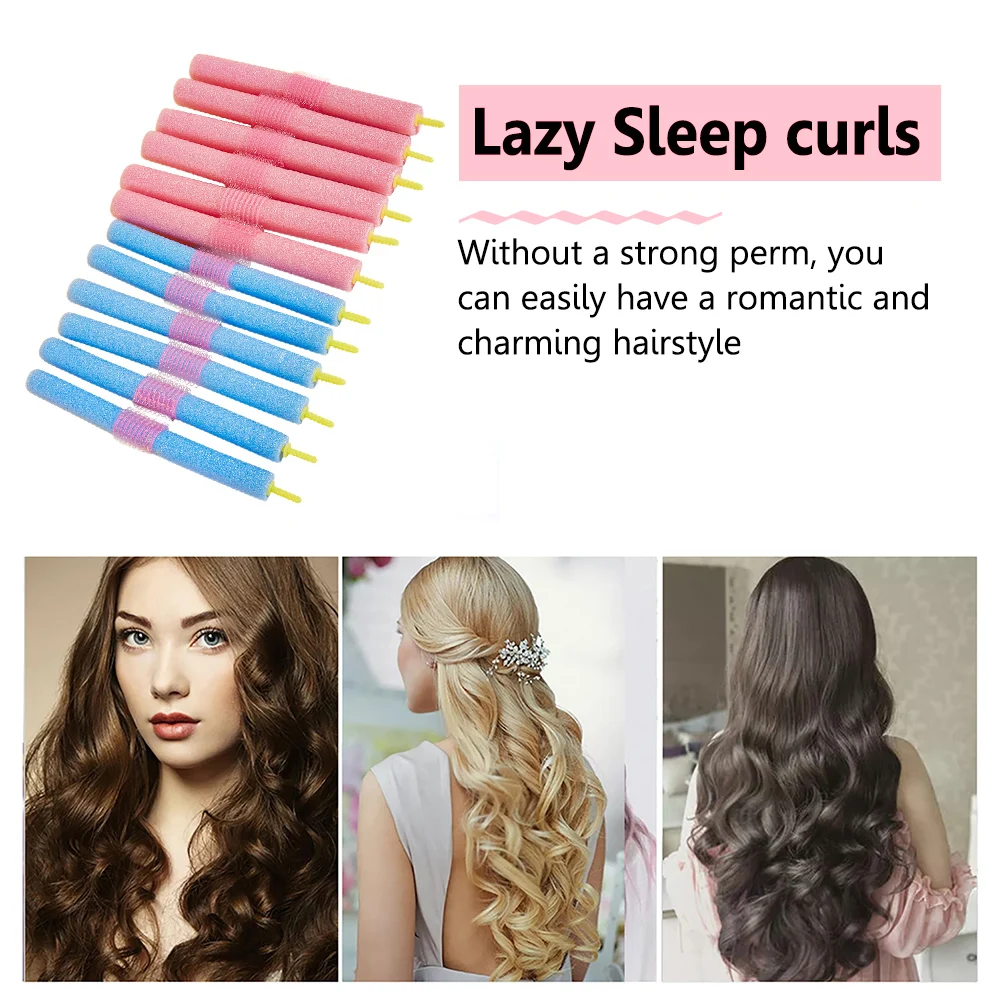 12Pcs-Hair-Curling-Rod-Hair-Flexible-Curling-Rods-DIY-Foam-Twist-Curler ...