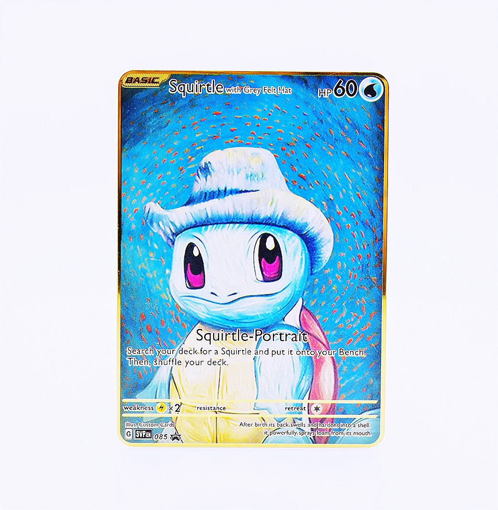 Metal Pokémon Letters Card Pikachu Vmax Charizard Lugia Vstar Mew Anime ...