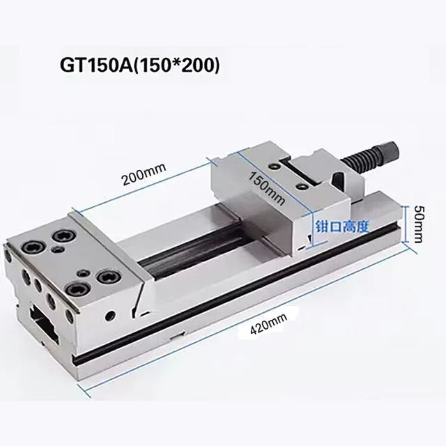 GT125A / B 6 Inch High Precision Manual Flat Vice Tool Maker Vise for ...