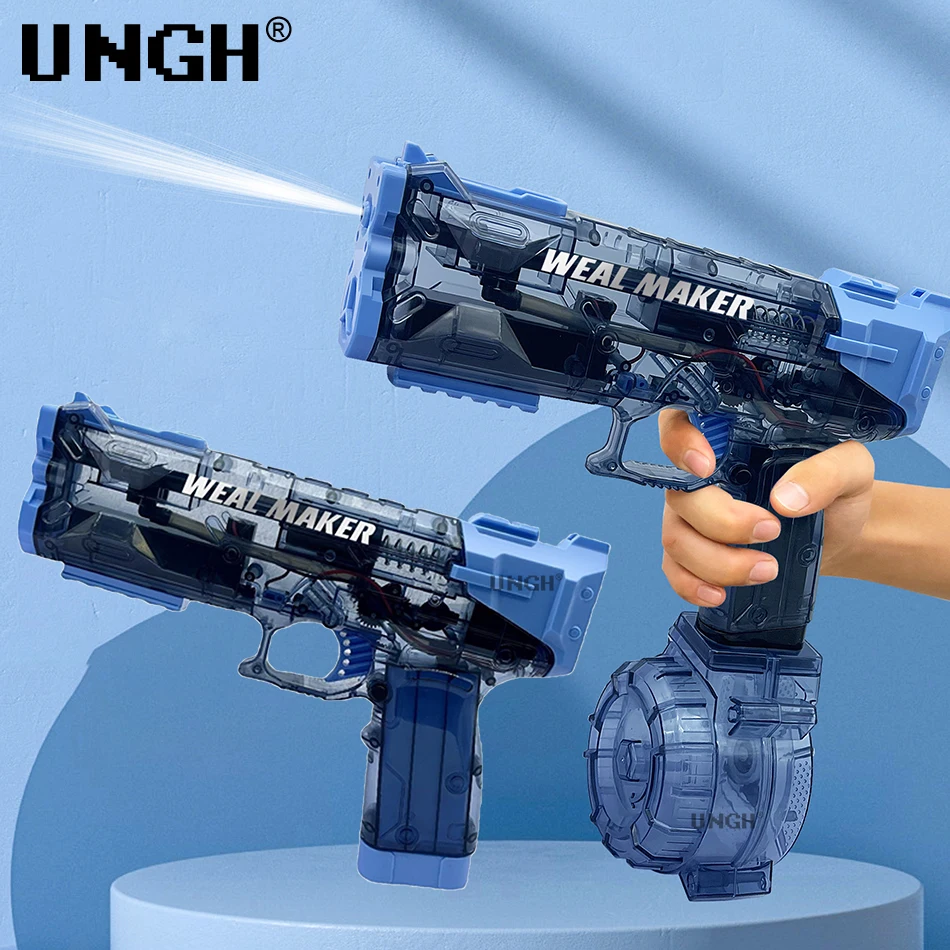 UNGH-Automatic-Water-Gun-Electric-UZI-Pistol-Shooting-Toy-Summer-Beach ...