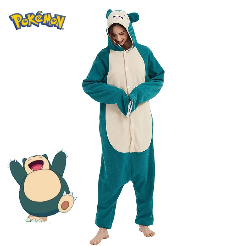 Snorlax Pokemon Onesie Kigurumi Pajama For Adults - KawaiiMerch.com