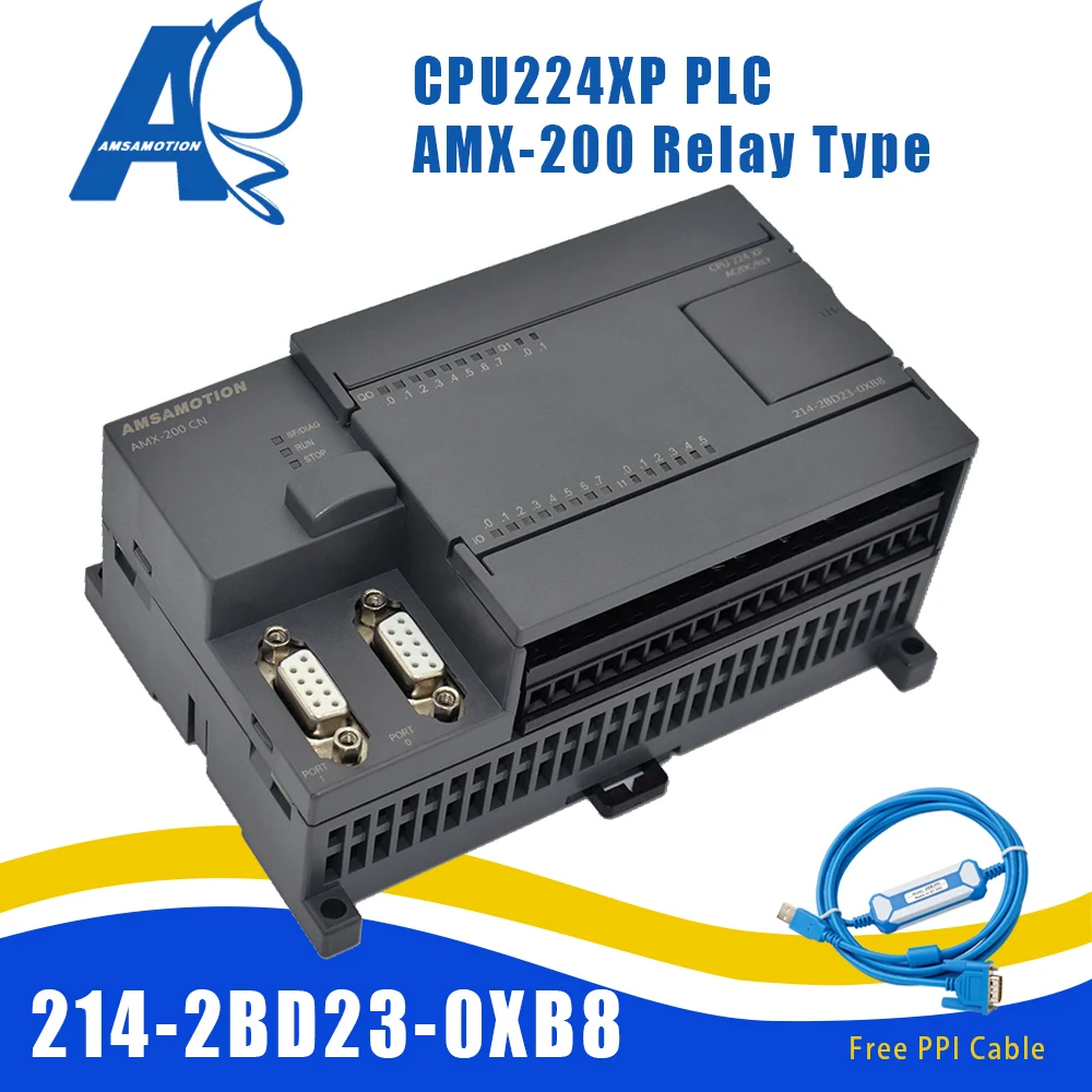 Amsamotion-AMX-200-CN-PLC-CPU224XP-14I-10O-2AI-1AO-AC-DC-RLY-Replace ...