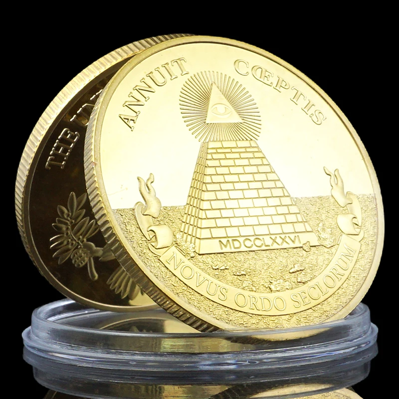 Freemasonry-Free-Mason-Commemorative-Coin-All-seeing-Eye-Pyramid ...