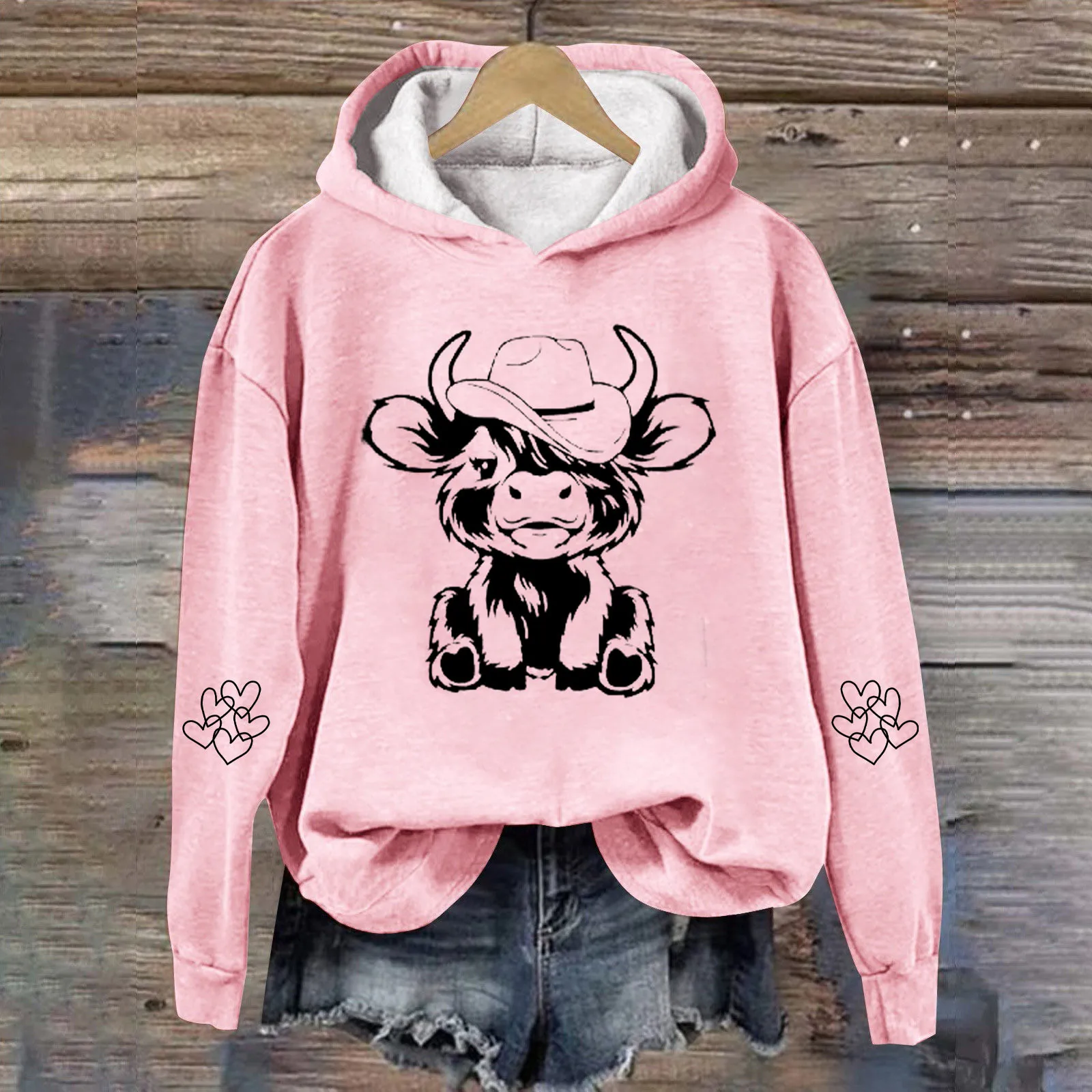 Cow-Sweatshirts-for-Women-Cute-Cow-Sweatshirt-for-Women-Western-Cow ...