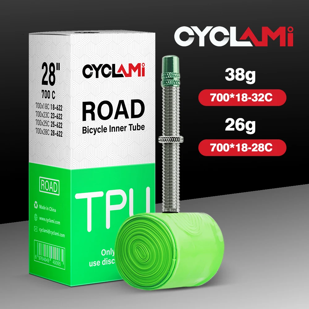 CYCLAMI Ultralight Bike TPU Inner Tube 700C 700 X18 32 Road Bicycle TPU Material Tire 45mm 60mm ...
