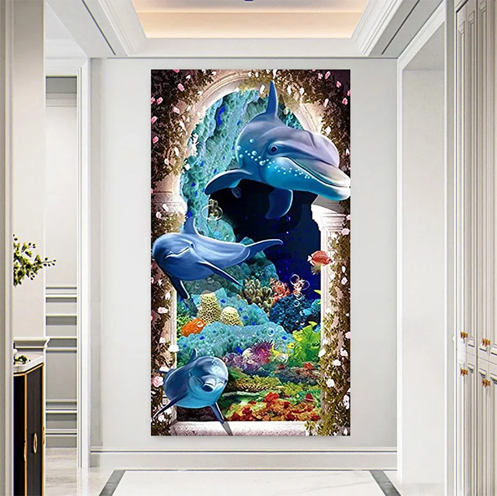 Dolphin Wall Poster - gift send