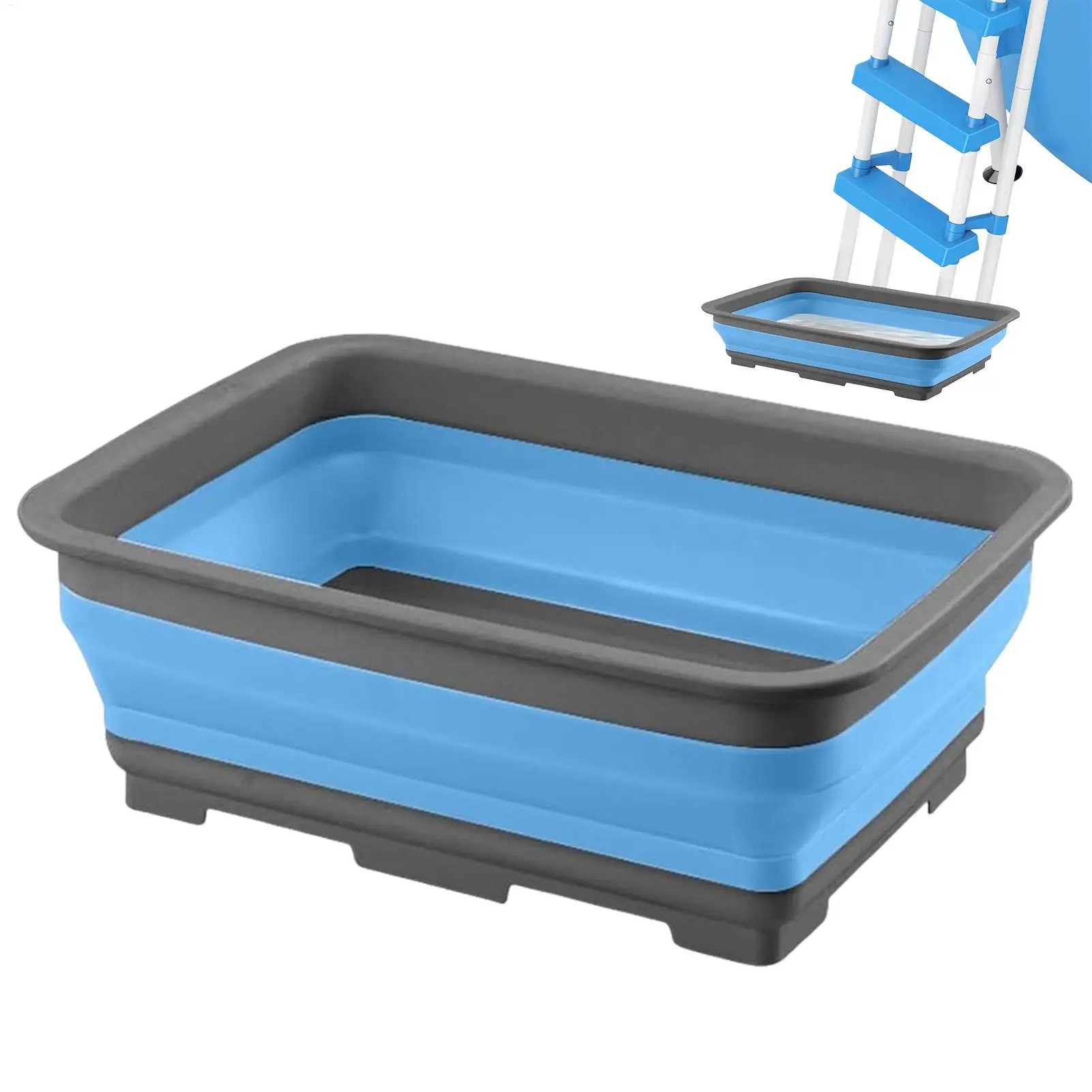 Portable Foldable Foot Basin Convenient Foot Soaking Bath for Pool ...