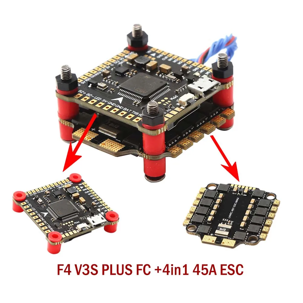 Flight Controller Board F4 V3S PLUS FC with 30A 45A 60A 4in1 Brushless ...