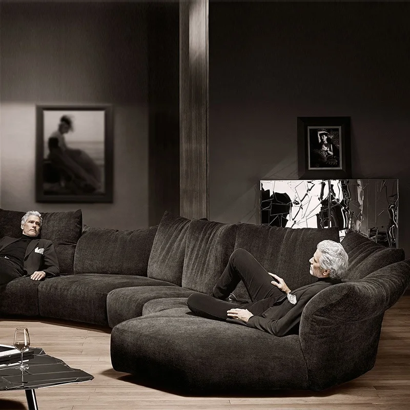 Fabrics, Simple Italian Style, Swan Down, Combined Petal Villa, Living ...