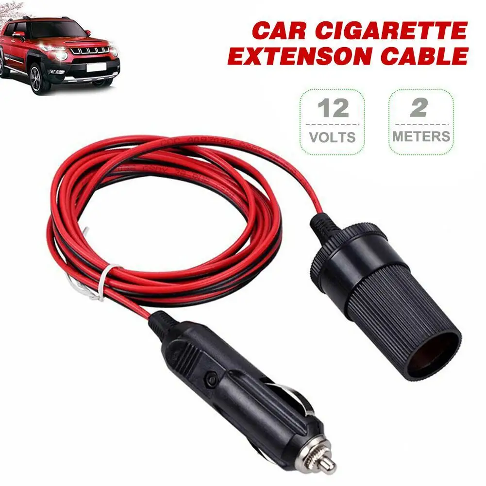Car Cigar Lighter Plug 12V Extension Cable Adapter Socket Charger Lead ...