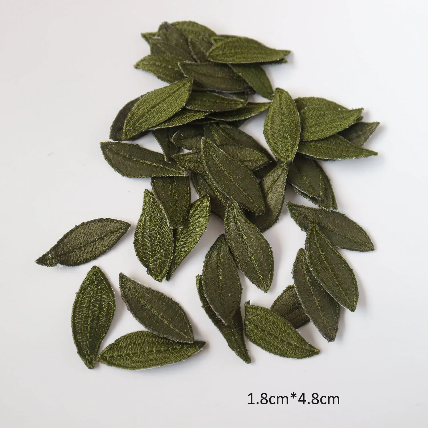 50pc/lot DIY craft supplies embroidery green leaf Patches for clothing ...