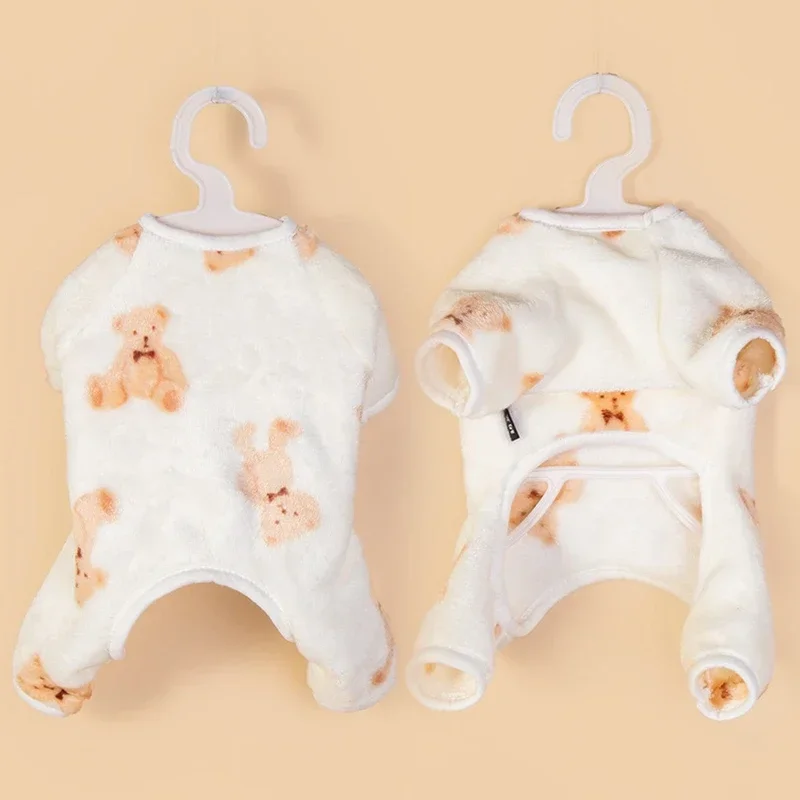Fleece-Puppy-Dog-Pajamas-Jumpsuit-for-Small-Medium-Dogs-Pet-Plush ...