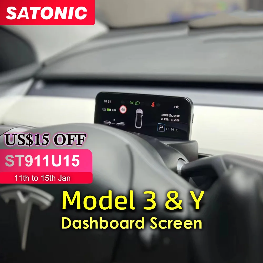 Model Y 3 Dashboard Cluster Instrument Lcd Information Displayer For ...