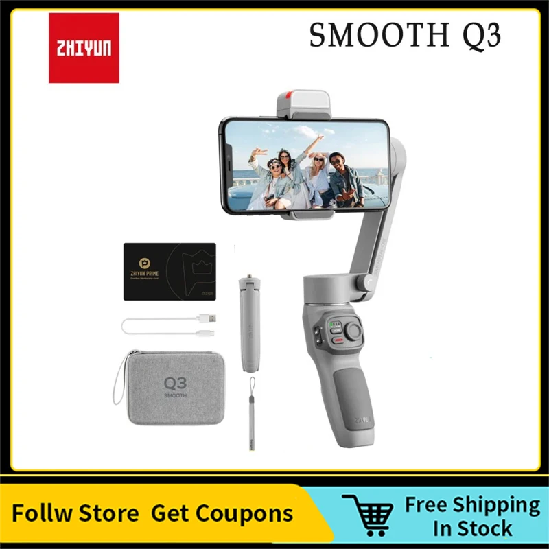 ZHIYUN-SMOOTH-Q3-Q4-Gimbal-Smartphones-3-Axis-Handheld-Stabilizer-Gesture-Control-For-iPhone ...
