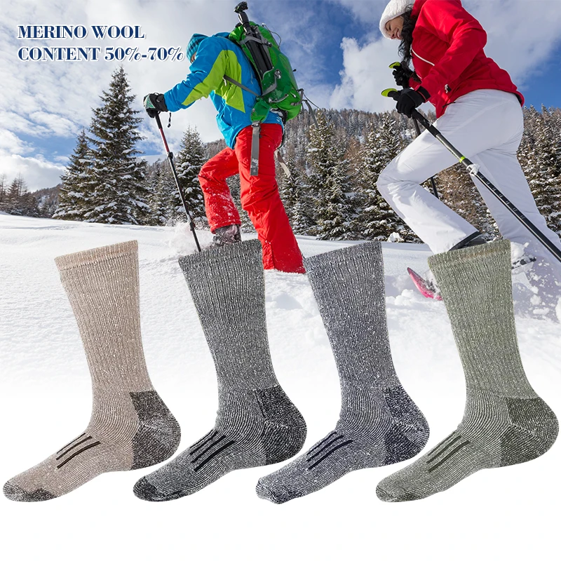 1-2-3-Pairs-Merino-Wool-Socks-Men-s-Autumn-Winter-Thickened-Thermal ...