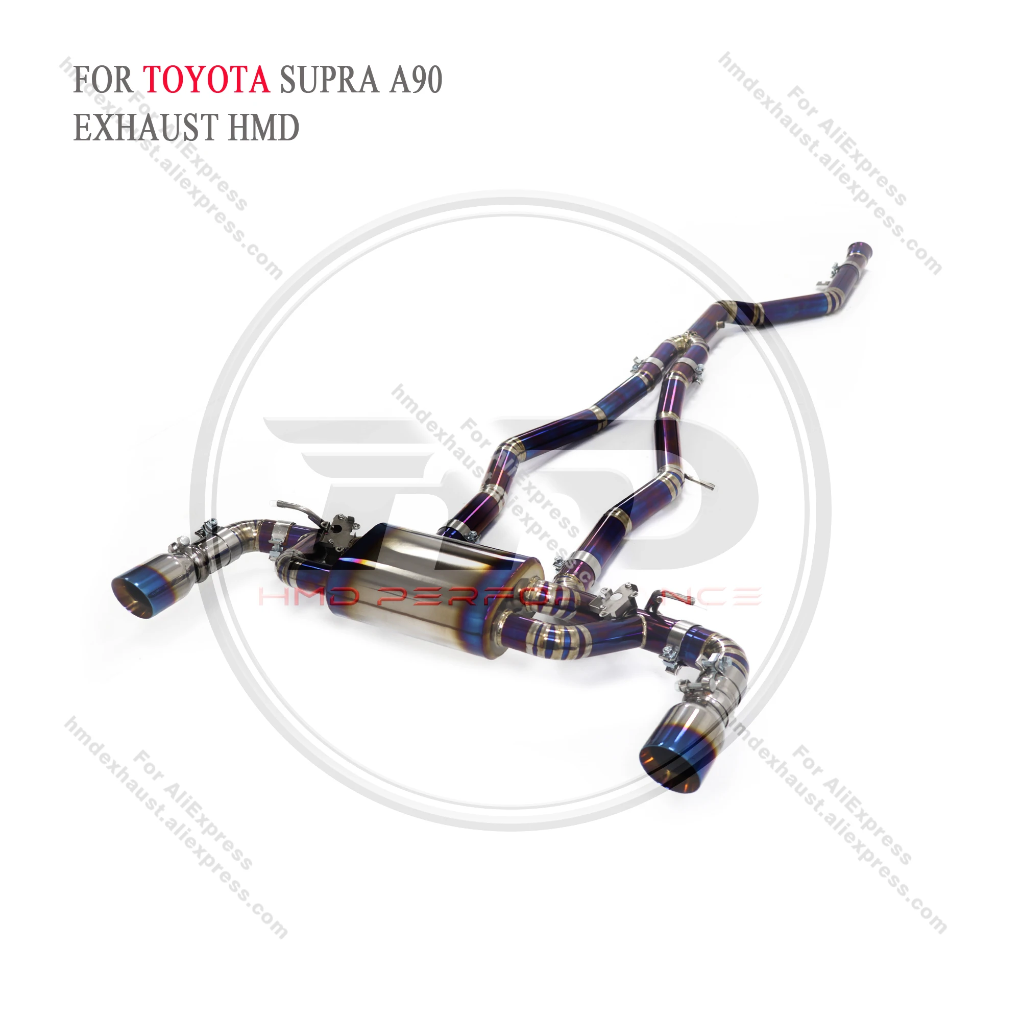 HMD-Titanium-Exhaust-System-for-Toyota-Supra-A90-3-0T-Muffler-With ...