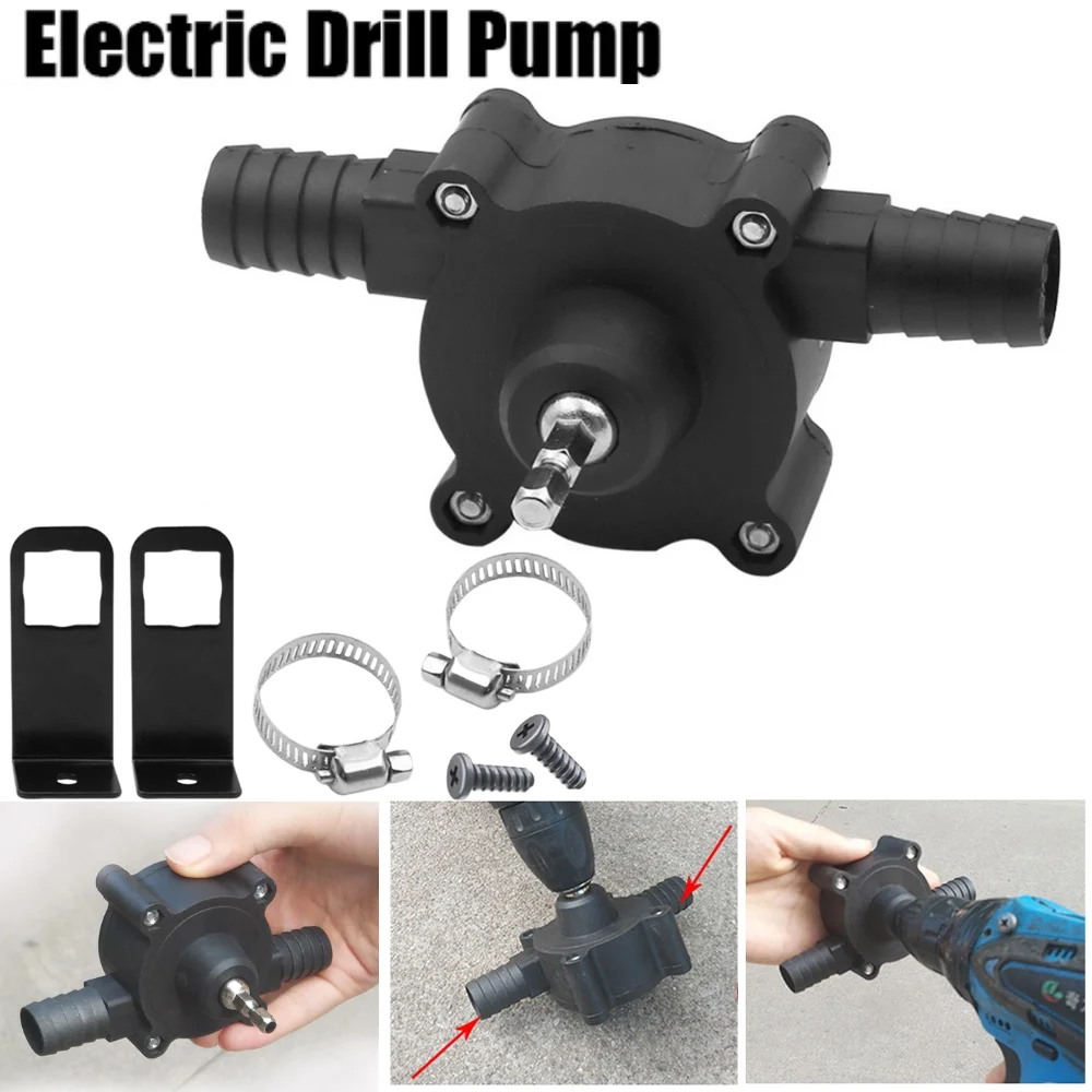 Portable-Electric-Drill-Pump-Home-Diesel-Oil-Fluid-Water-Pumps-Garden ...