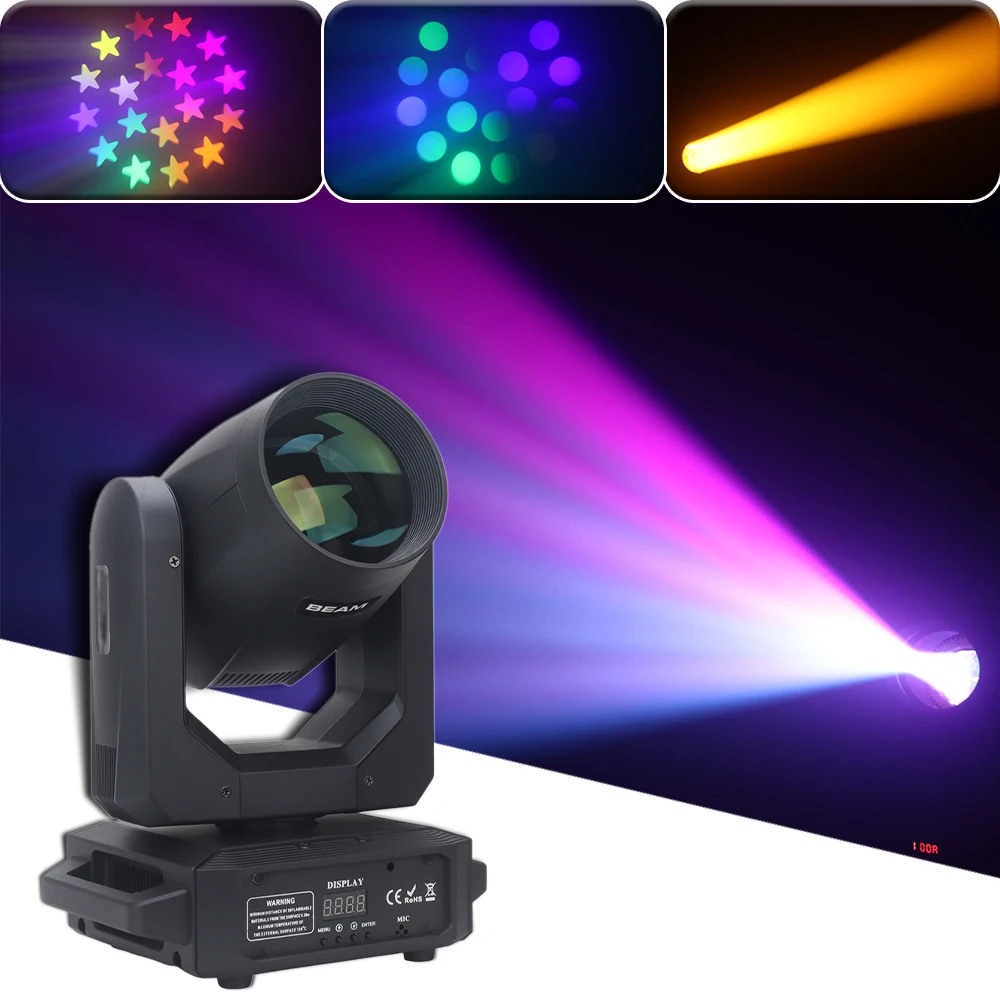 YUER-foco-de-luz-LED-con-cabezal-m-vil-foco-de-200W-6-12-prismas ...