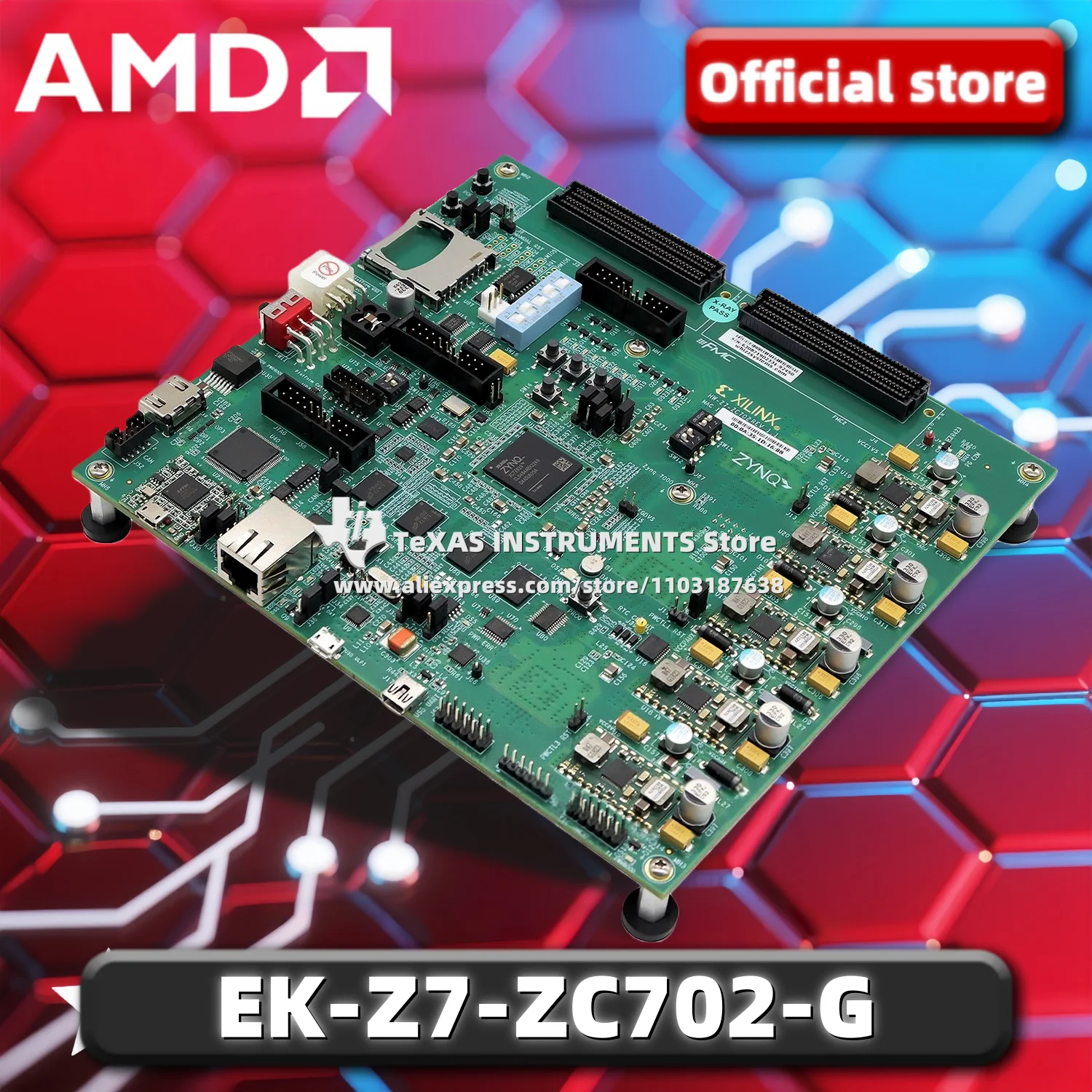 【TI Official】EK-Z7-ZC702-G AMD Zynq™ 7000 SoC ZC702 Evaluation Kit ...