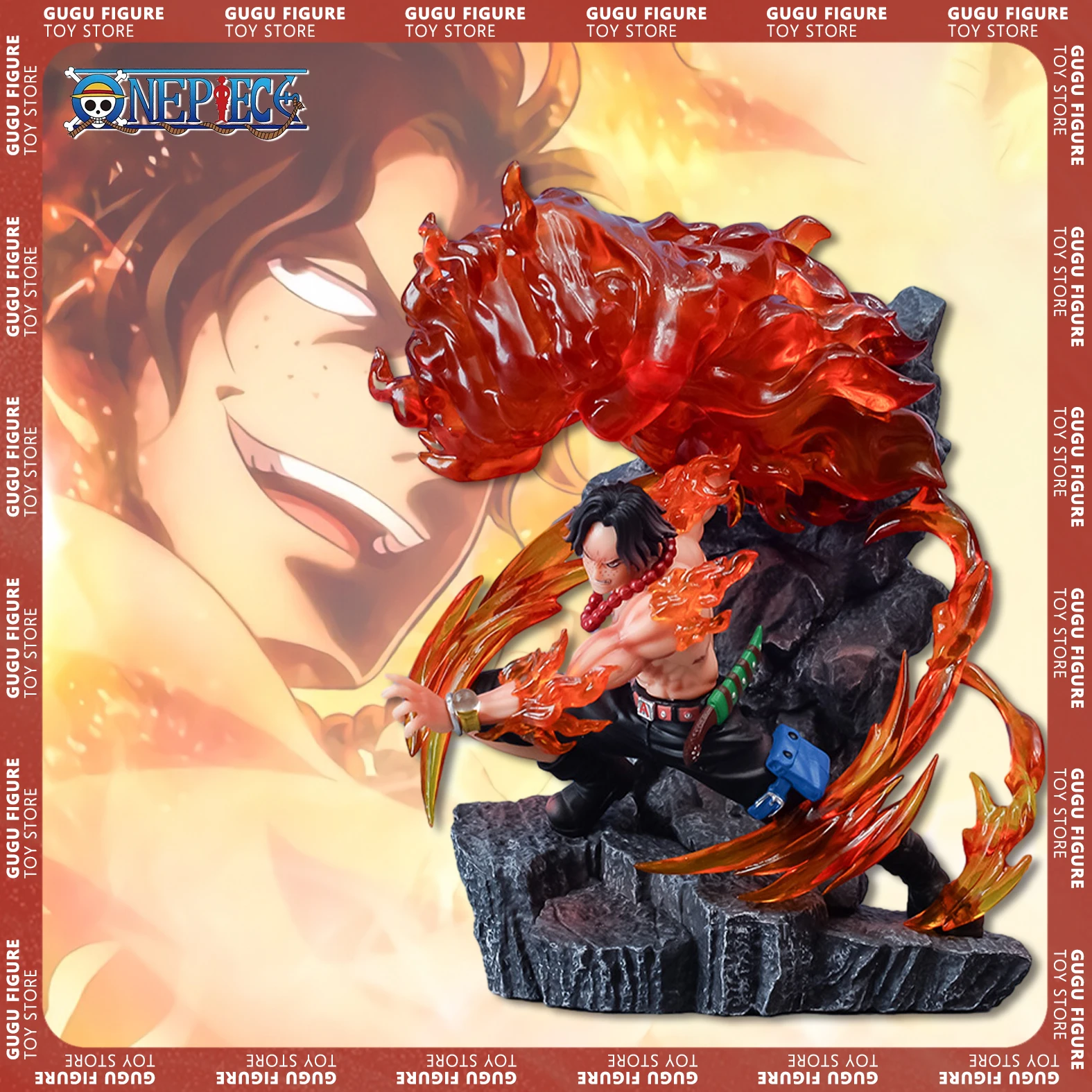 18cm-One-Piece-Ace-Figure-Portgas-D-Ace-Anime-Figurine-Pvc-Action ...