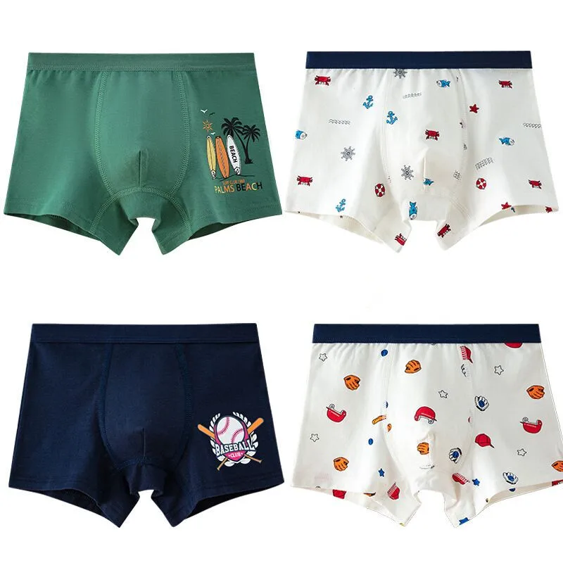 Children Underwear Boxer Wholesale | Boxer Child Cotton Children - 4pcs ...