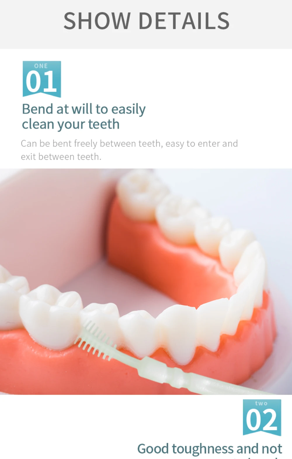 La couleur verte Cure-dents en plastique Double tête, 1100 pièces ...