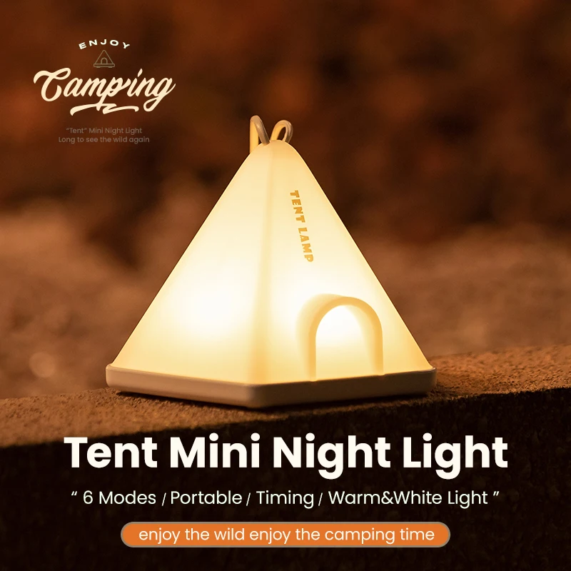 Outdoor-Camping-Mini-Portable-Light-Creative-Tent-shape-Lamp-Student ...