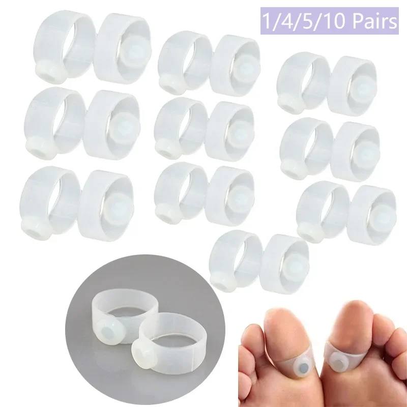 Anillos-de-dedo-del-pie-de-terapia-magn-tica-para-adelgazar-anillos-de ...