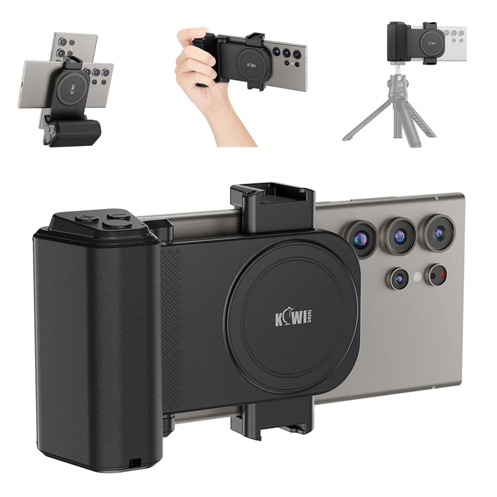 Magnetic Phone Camera Grip Android Zoomable Phone Tripod Mount with ...
