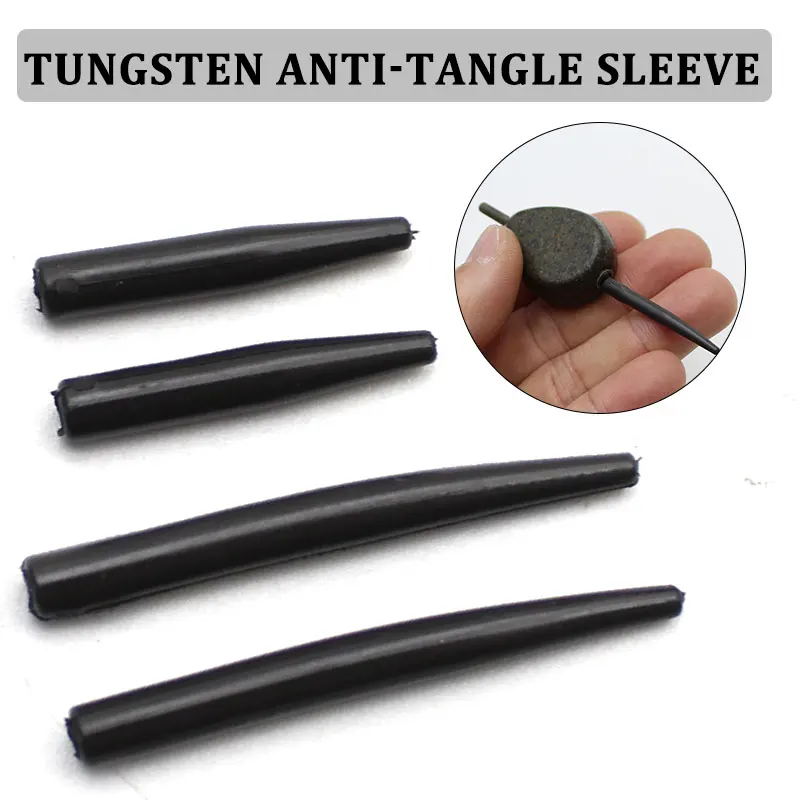 8pcs-Tungsten-Anti-Tangle-Sleeves-Carp-Fishing-Rigs-Semi-stiff-Sleeve ...