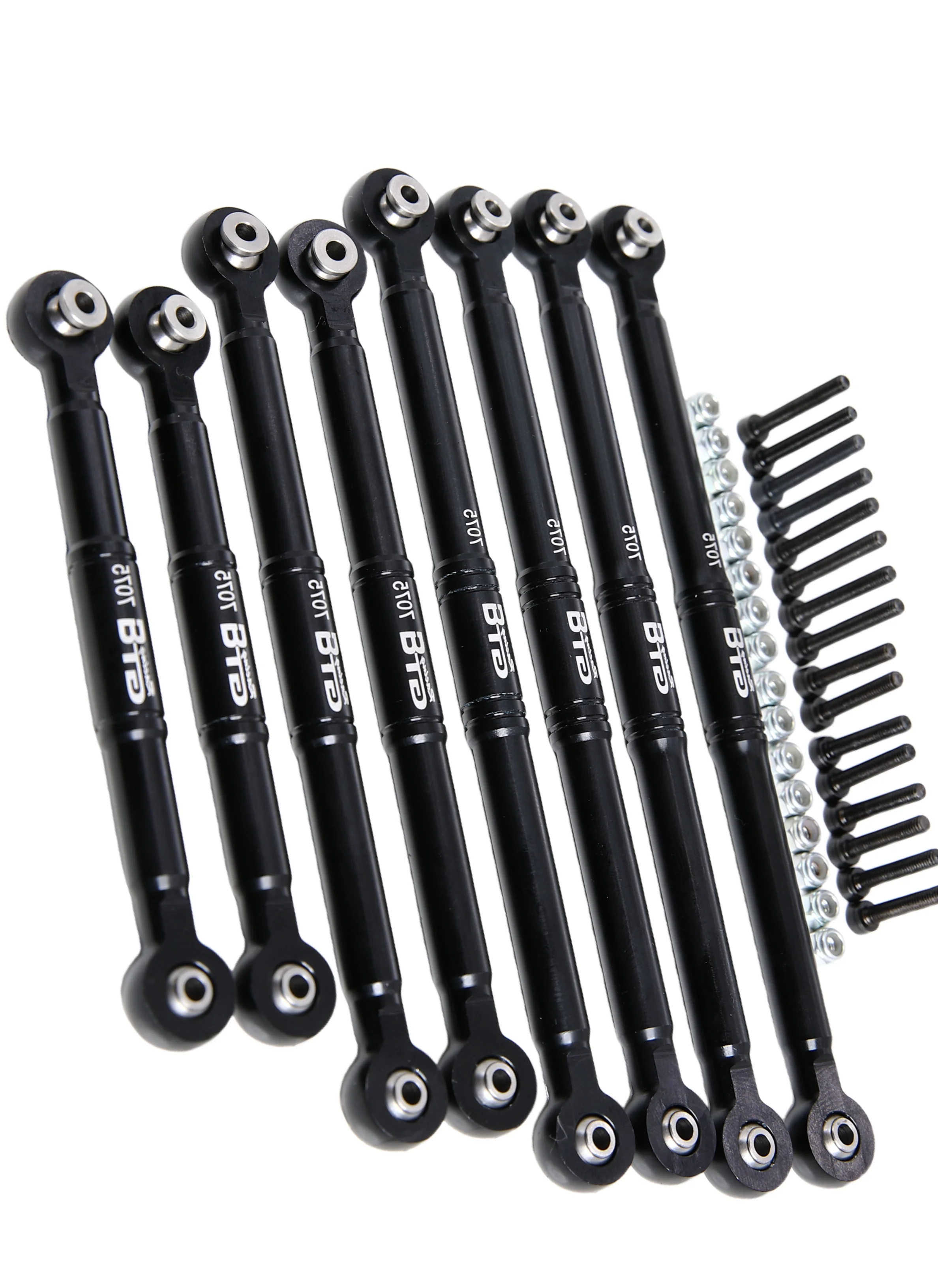 GTB CNC Aluminum 7075 Links Arms Set for 1/8 RC Car Kyosho Mad Force ...