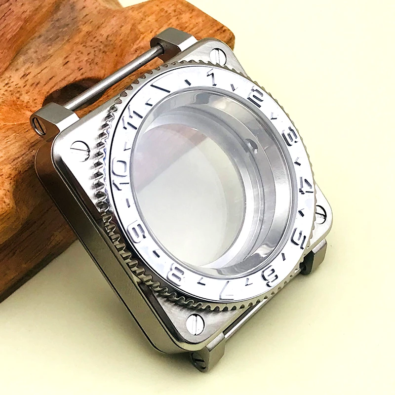 Stainless steel Mod Seiko NH35 SKX007 Case Square Cockpit Replace Case ...