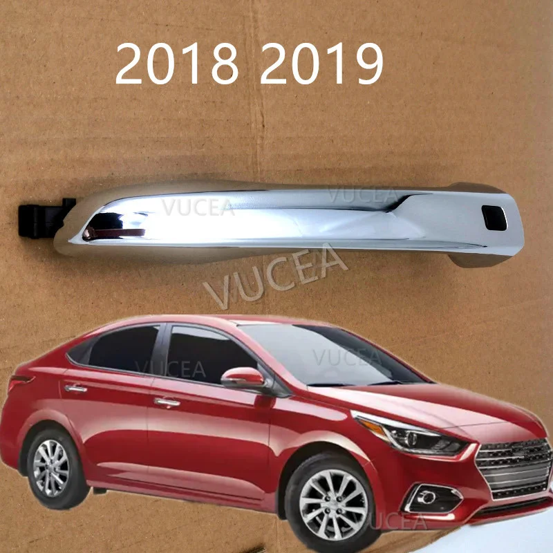 1PCS Exterior Door Handle For Hyundai Accent 2018 2019 Door Remote ...
