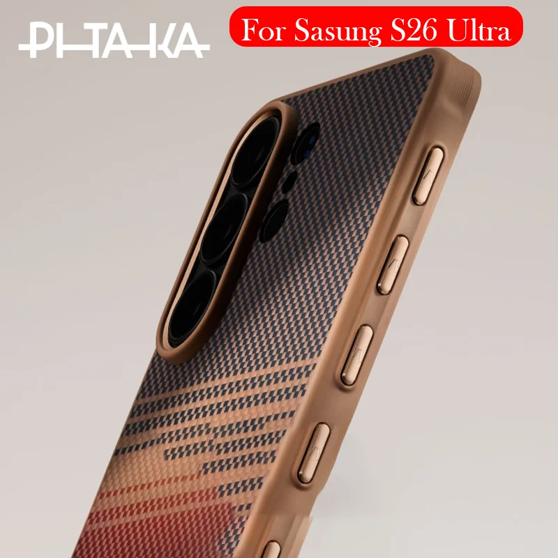 PITAKA Anti-fall Case For Samsung S26 Ultra Carbon Fiber Back Cover ...