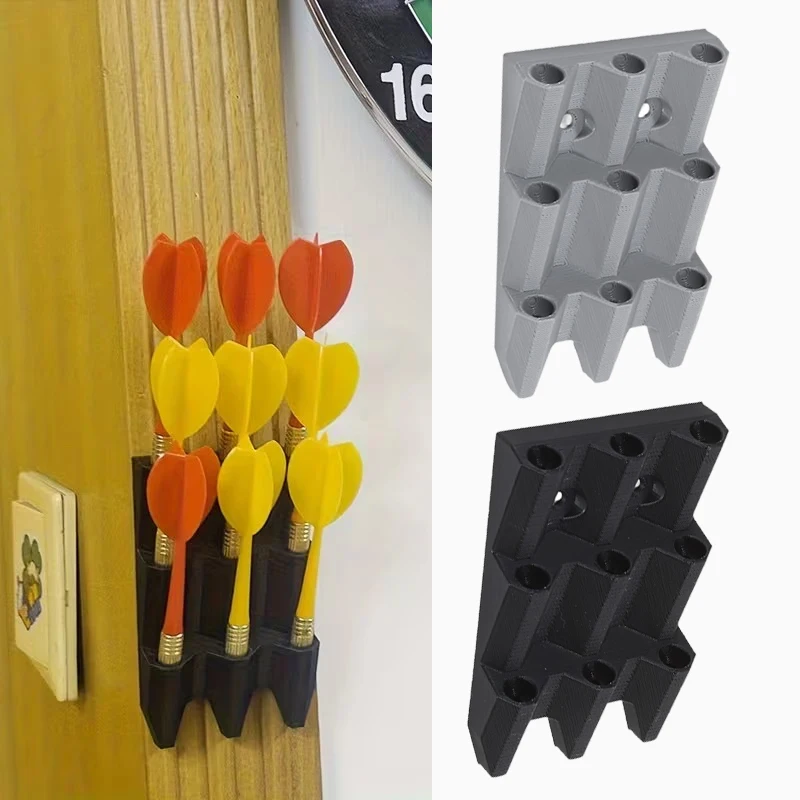 Wall-Mounted Dart Display Rack Holds, Wall Mount Holds 9 Darts, Sturdy ...