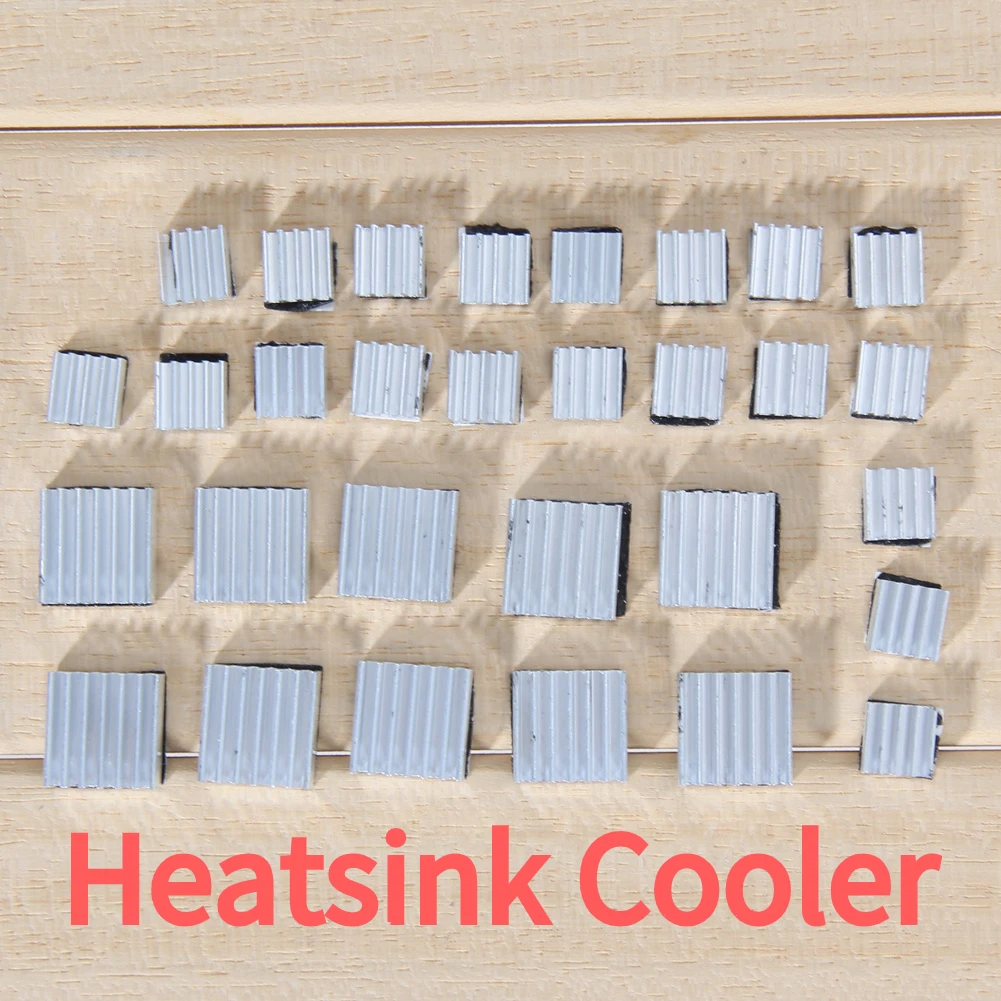 30pcs Heatsink Cooler Pure Aluminum Adhesive Raspberry Pi 3 Heat Sink ...