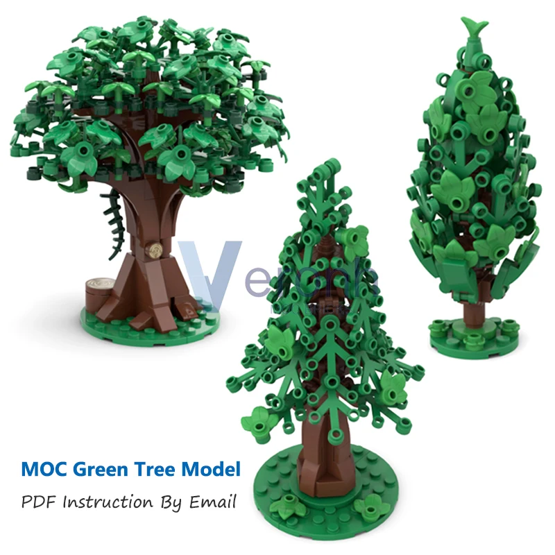 Forest-Green-Tree-Bushes-Model-Building-Blocks-Moc-City-Street-Garden ...