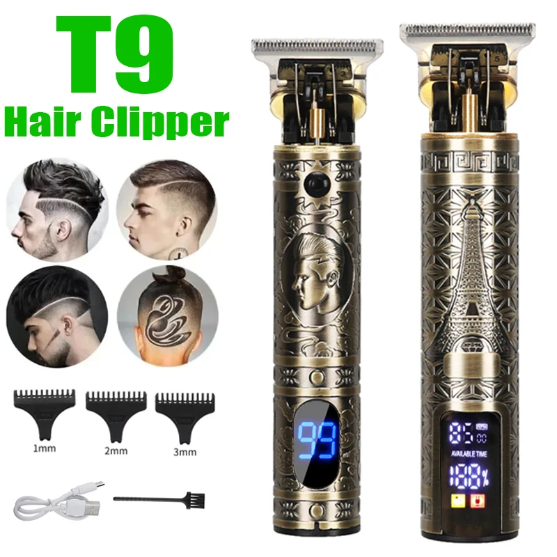 T9-LCD-Electric-Hairdresser-Oil-Shaving-Head-Electric-Pusher-Carving ...