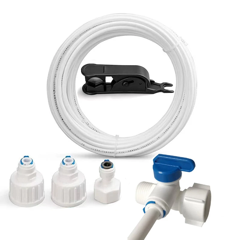1/4'' Water Inlet Pipe Universal Connection Kit For Refrigerators ...