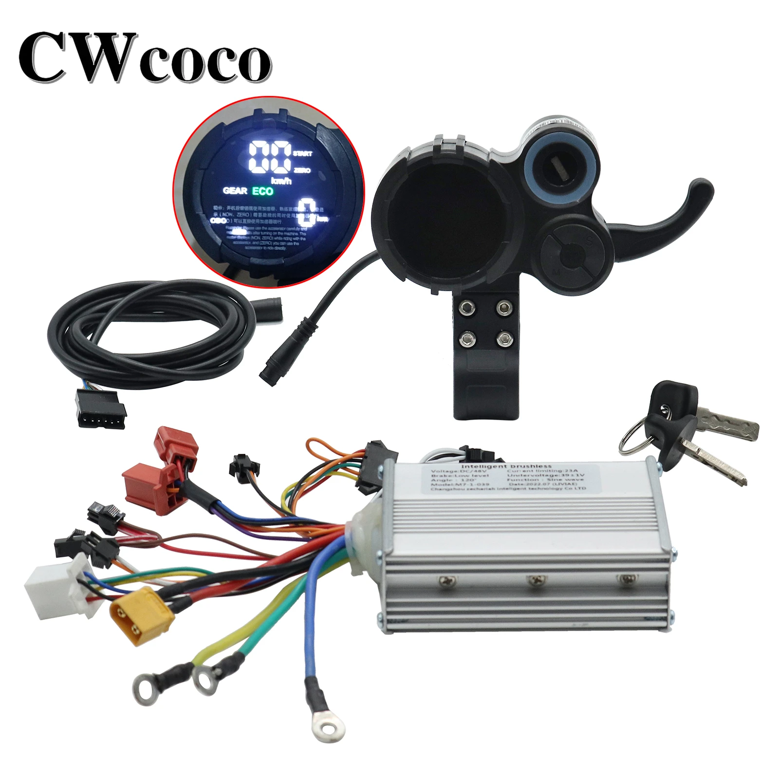 48V-23A-Smart-Brushless-Controller-With-Locking-LCD-Monitor-Instrument ...