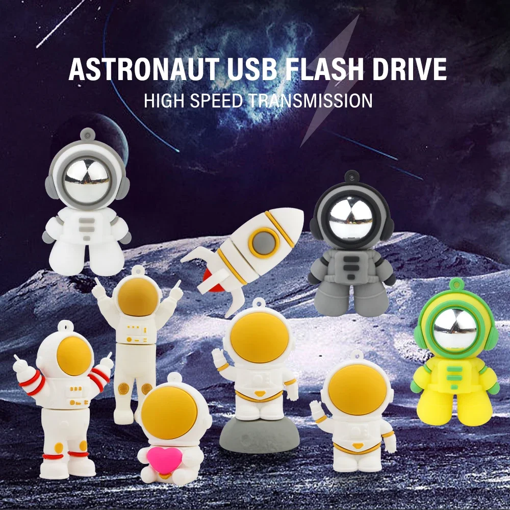 Astronaut-USB-Flash-Drive-128GB-Creative-Cool-Gift-Pen-Drive-64GB-Free ...