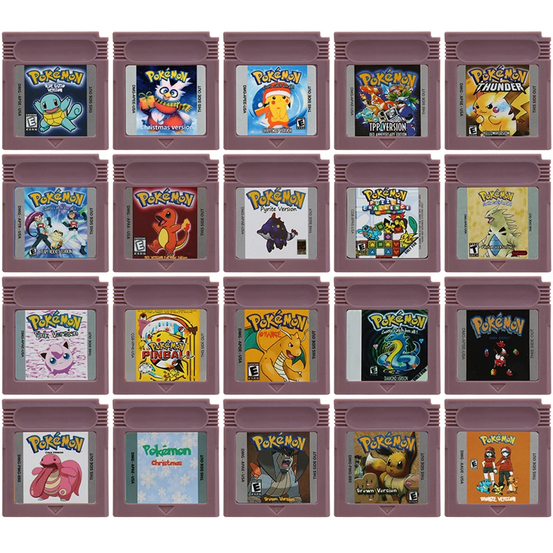 16-Bit-Video-Games-Cartridge-GBC-Game-Console-Card-Pokemon-Orange ...